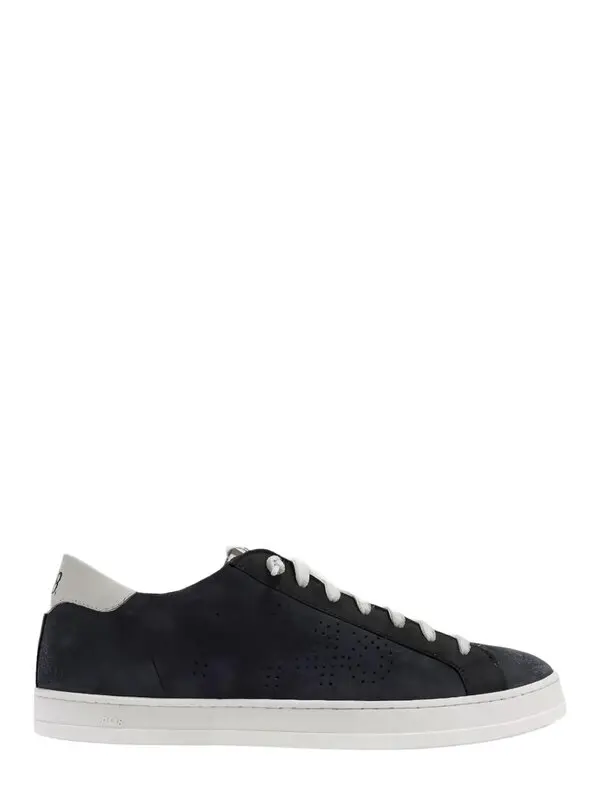 P448 John Perforated Suede Sneakers - Blue
