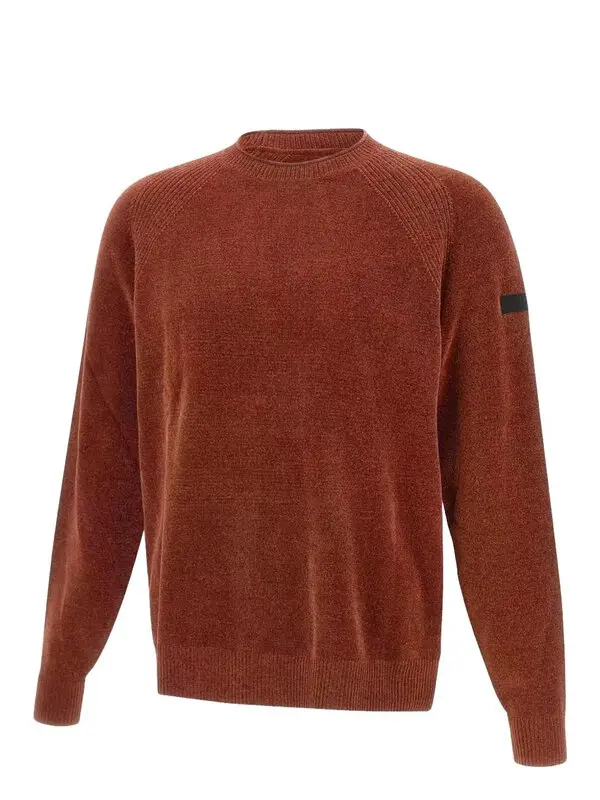 RRD Ribbed-detail Crew-neck Sweater - Red