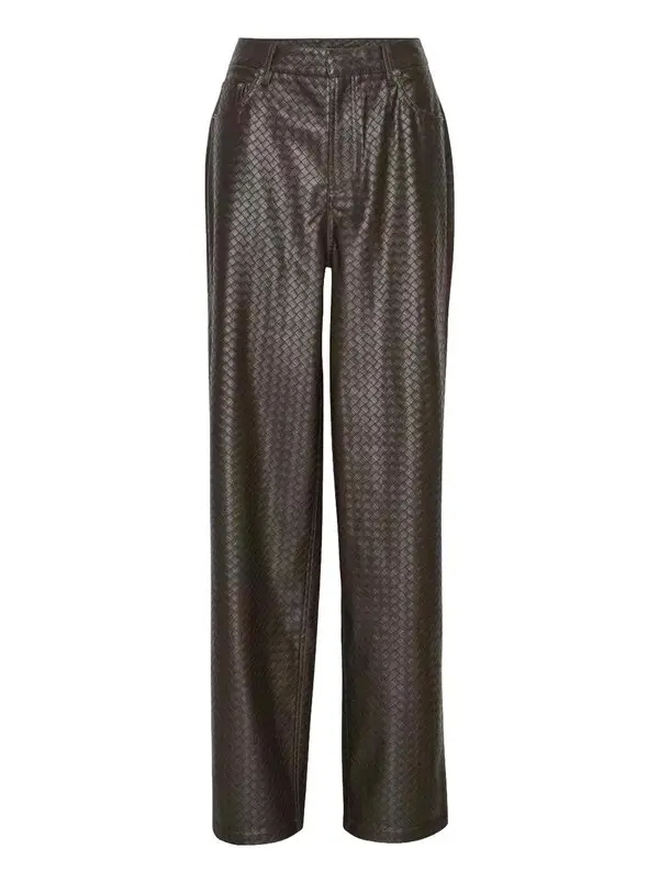 ROTATE BY BIRGER CHRISTENSEN Woven Five-pocket Trousers - Brown