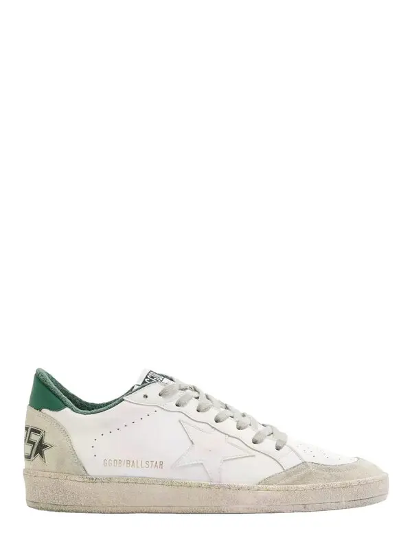 Golden Goose Ball Star Leather Sneakers - White