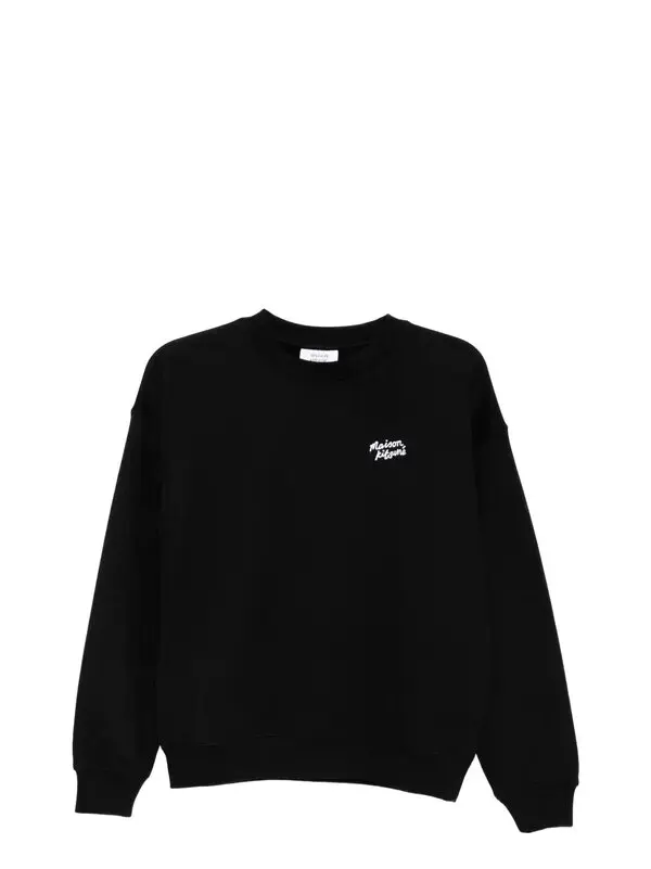 Maison Kitsuné Embroidered-logo Sweatshirt - Black