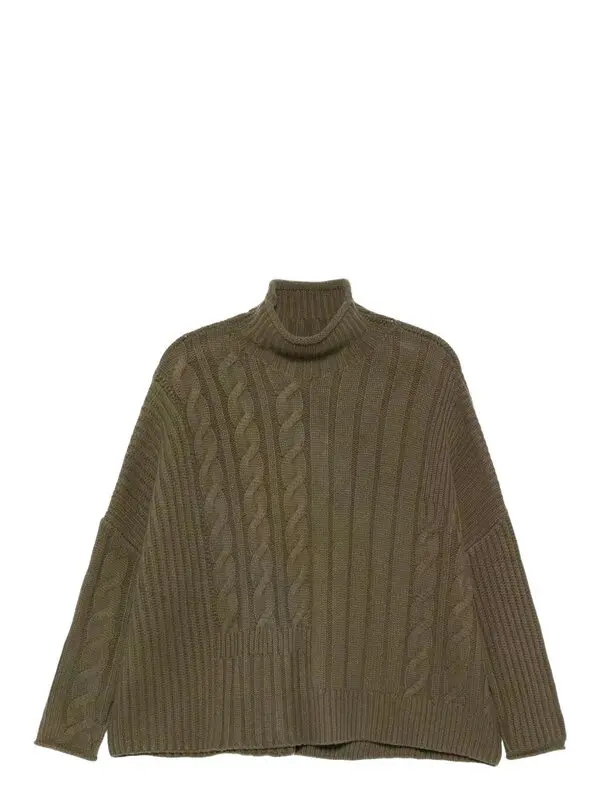 Eric Bompard Cable-knit Turtleneck Sweater - Brown