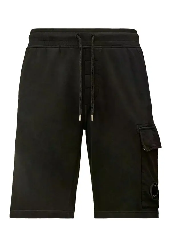 C.P. COMPANY Cargo Drawstring Shorts - Black