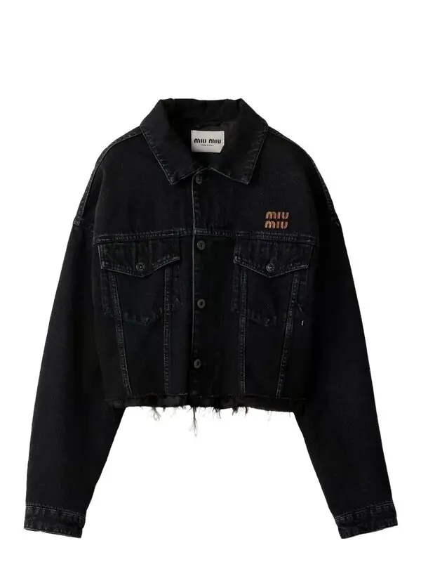 Miu Miu Denim Jacket - Black