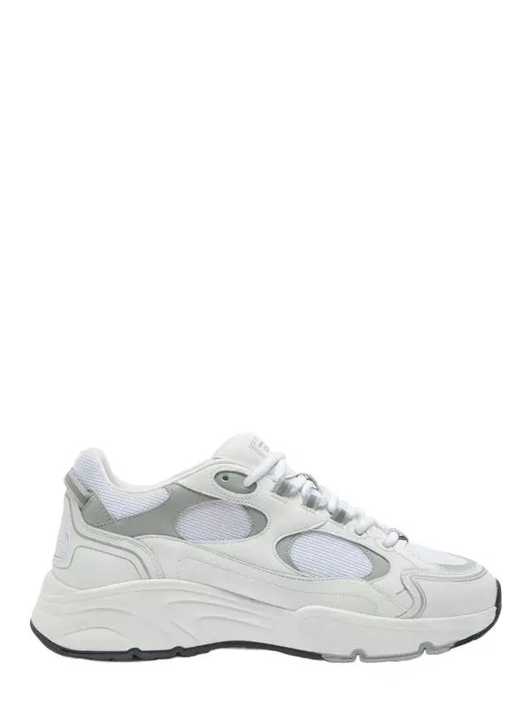 CLEENS Pulse Perforated Panelled Low-top Sneakers - White