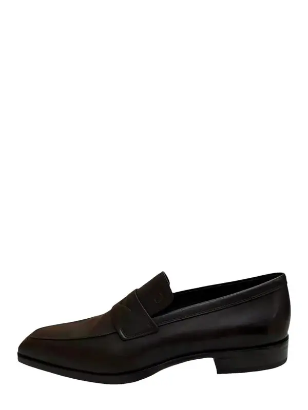 TOD'S Penny Leather Loafers - Black