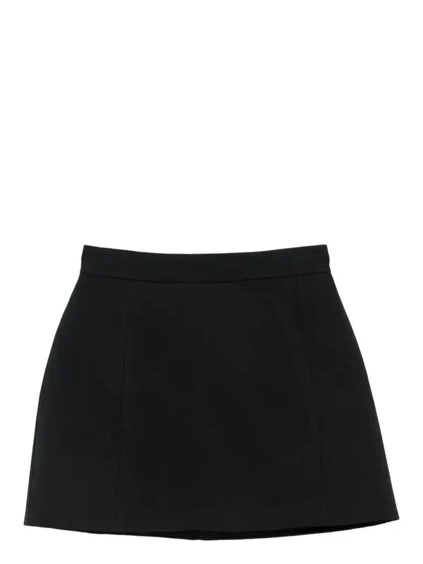 Andamane Straight Mini Skirt - Black