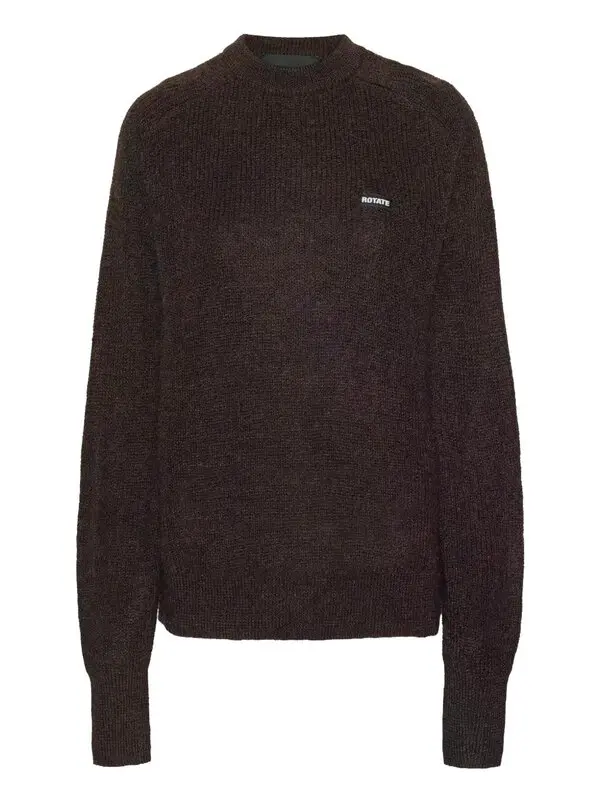 Remain Birger Christensen Crew-neck Sweater - 2910 - Chicory Coffee