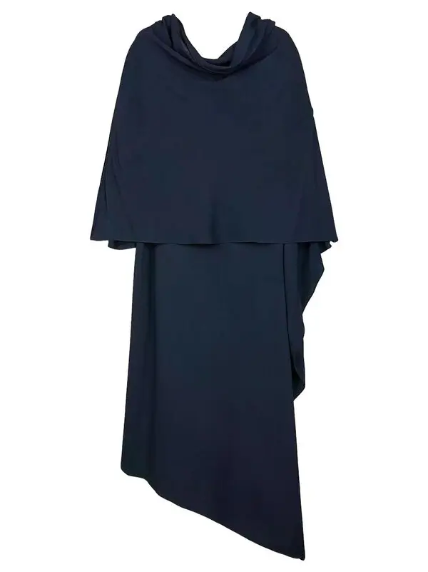 Ports 1961 Draped-cape Midi Dress - Blue