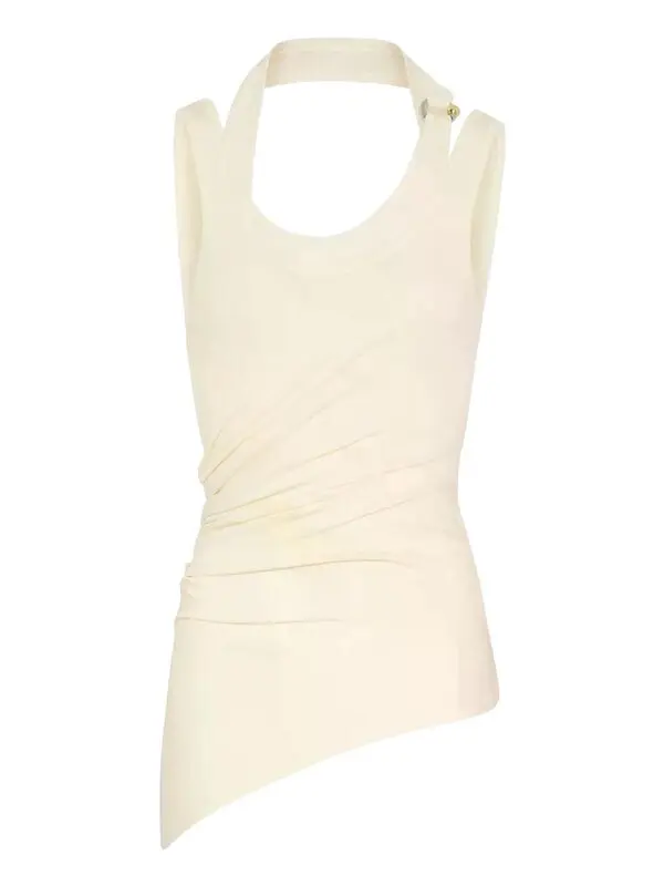 Jean Paul Gaultier Twisted Double-layer Tank Top - Neutrals