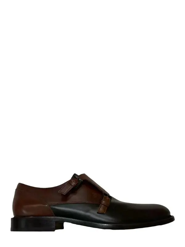 TOD'S Double-buckle Monk Shoes - Brown