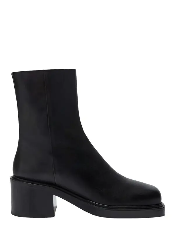 AeydĒ Zip-front Square-toe Boots - Black