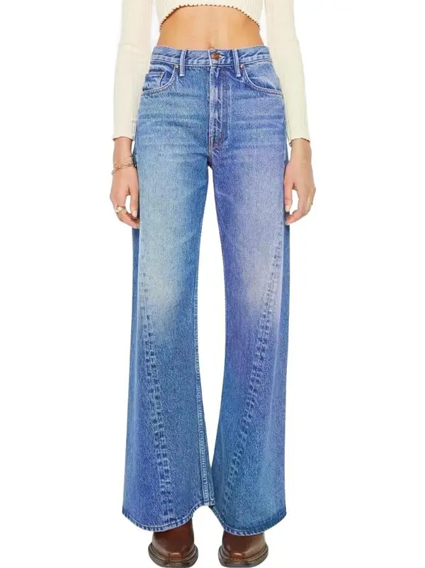 MOTHER The Lemon Twist Sneak Jeans - Blue