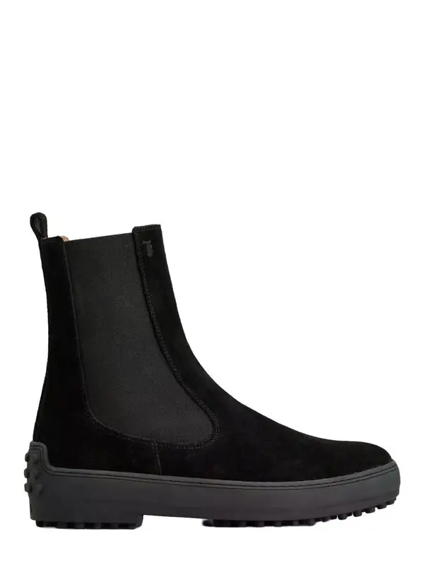 TOD'S Suede Chelsea Boots - Black