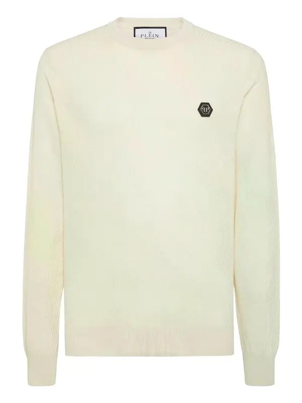 Philipp Plein Logo-patch Pullover - Neutrals