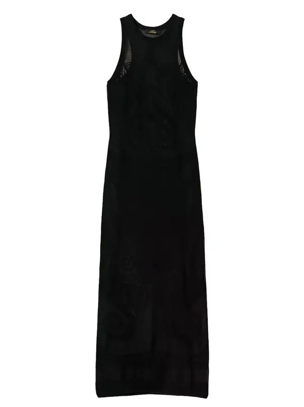 TWINSET Star-jacquard Midi Dress - Black