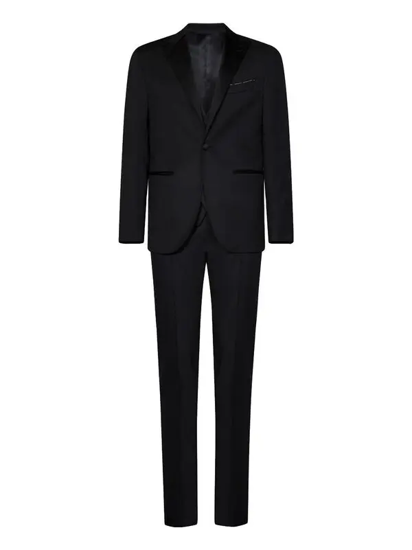 FRANZESE COLLECTION Franzese Napoli James Bond 007 Model Suit - Black