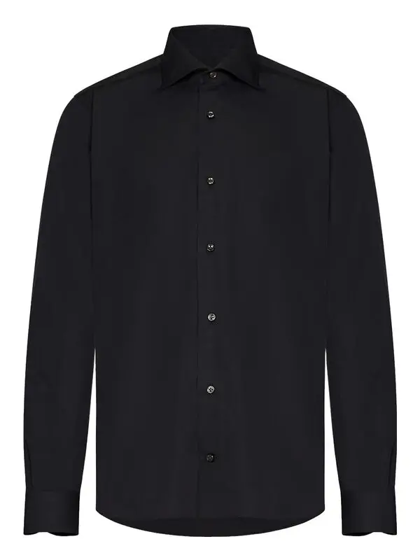 FRANZESE COLLECTION Franzese Napoli Montezemolo Model Shirt - Black