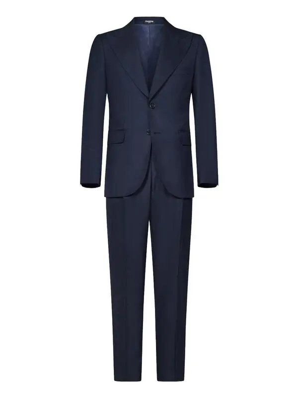 FRANZESE COLLECTION Franzese Napoli Stefano De Martino Model Suit - Blue