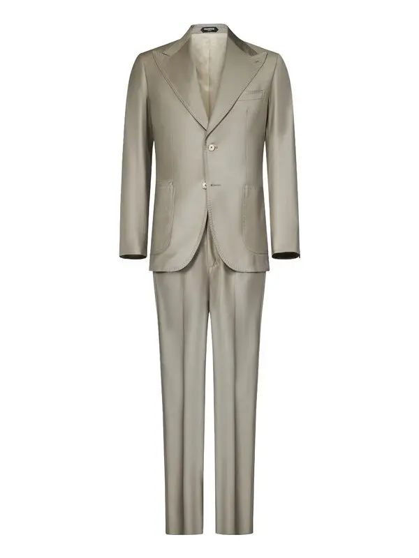 FRANZESE COLLECTION Franzese Napoli Stefano De Martino Model Suit - Beige