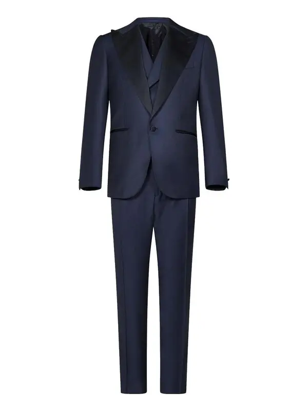 FRANZESE COLLECTION Franzese Napoli Stefano De Martino Model Suit - Blue