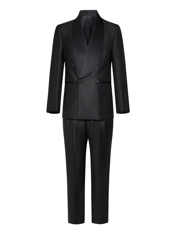 FRANZESE COLLECTION Franzese Napoli Stefano De Martino Model Suit - Black