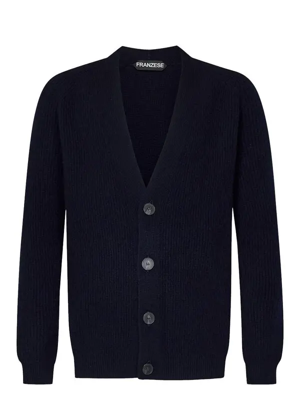 FRANZESE COLLECTION Cashmere Cardigan - Blue