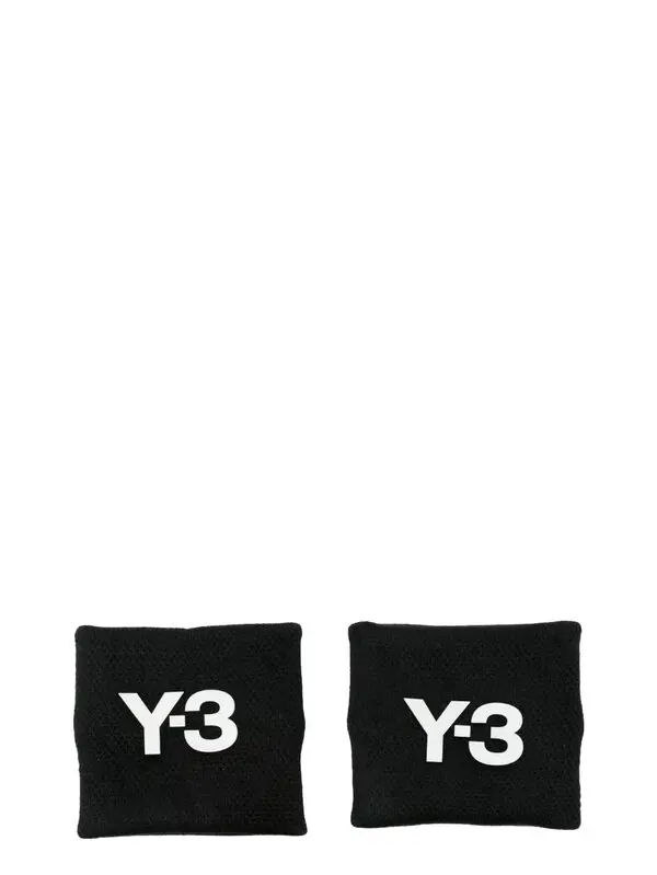 Y3 Logo Wristbands - Black