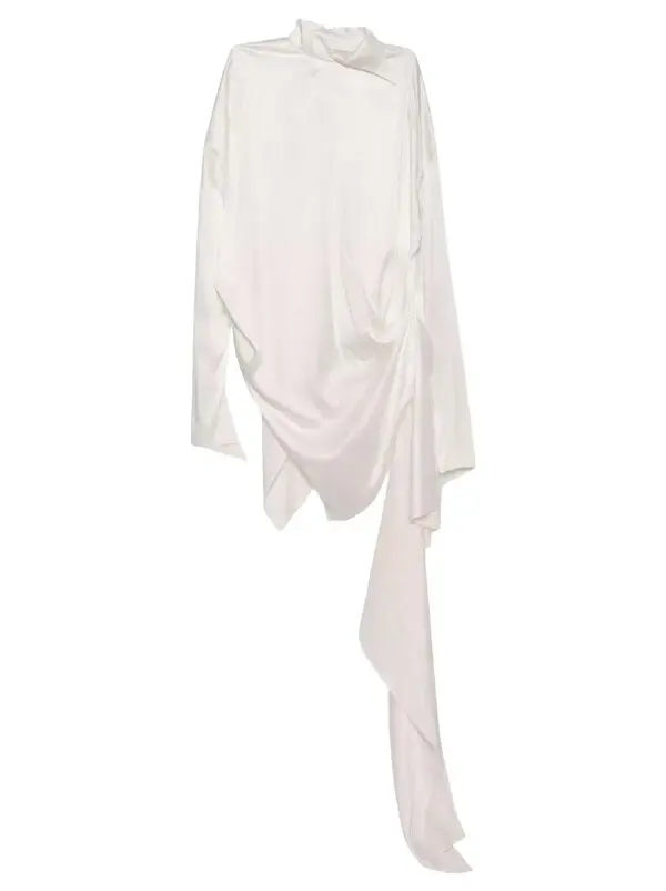 Gaze De Lin Asymmetric Dress - White