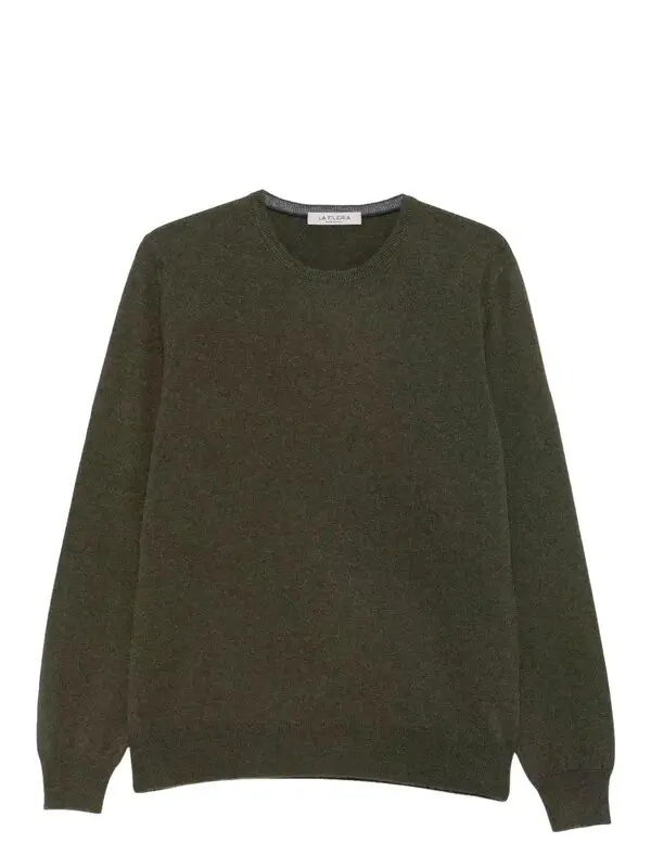 FILERIA Crew-neck Cashmere Sweater - Green
