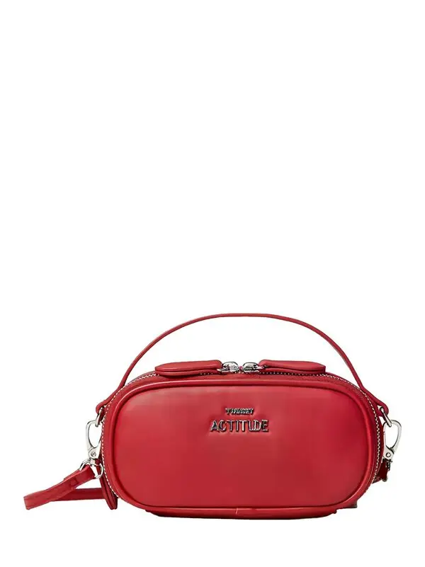 TWINSET Oval Double-zip Mini Bag - Red