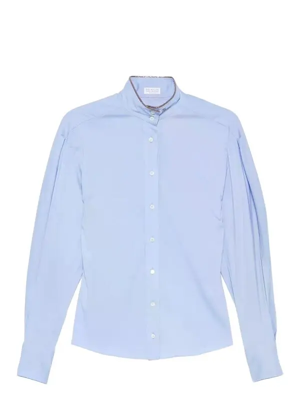 Brunello Cucinelli Puffed-sleeve Shirt - Blue