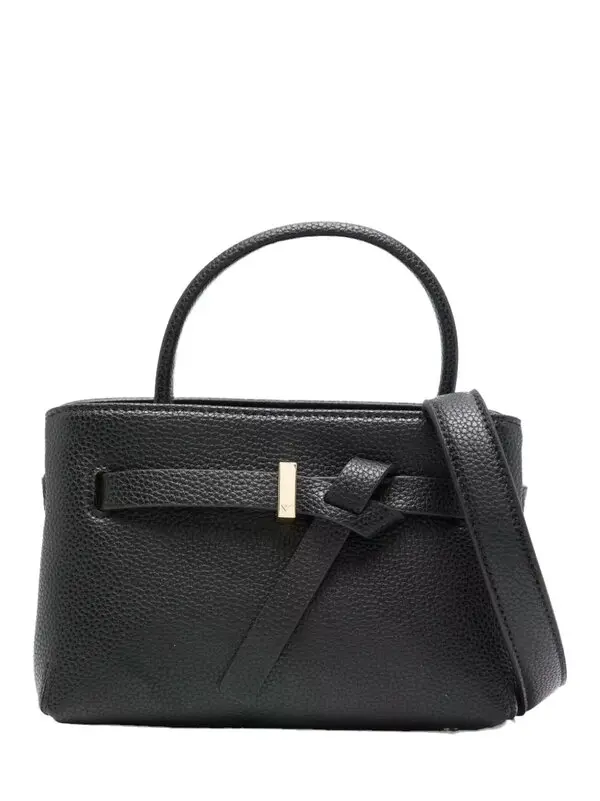 Emporio Armani Mini Knotted-detail Tote Bag - Black