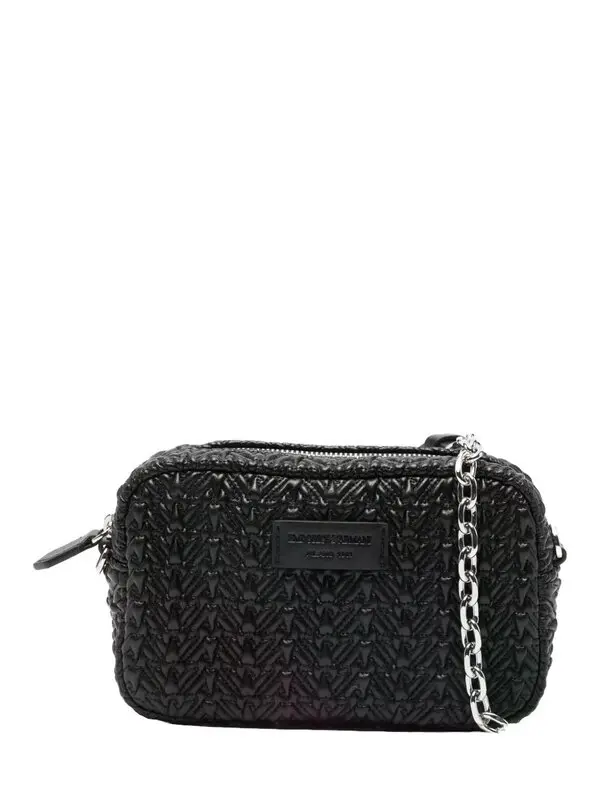 Emporio Armani Quilted Chain Shoulder Bag - Black