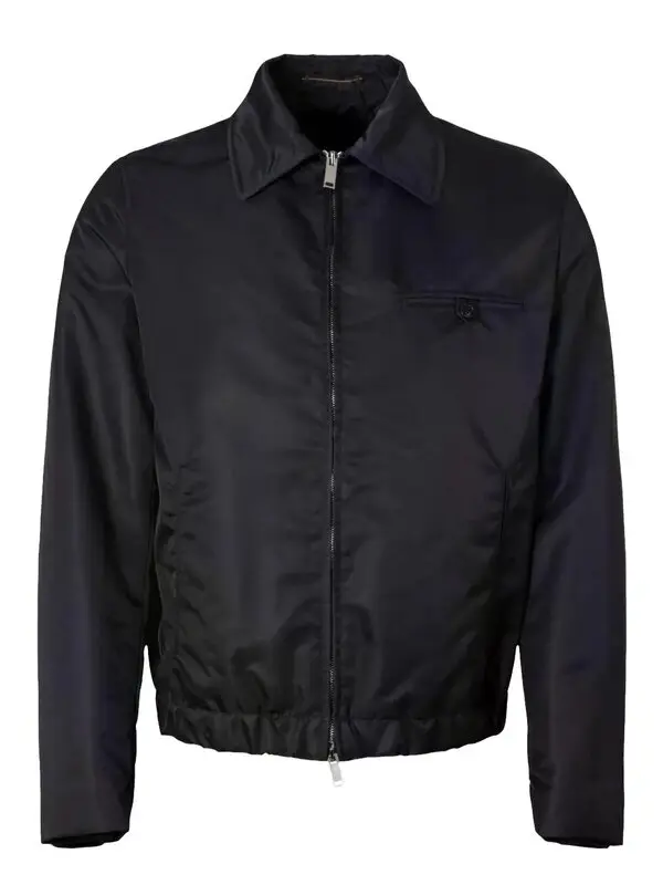 SLOWEAR Zip-fastening Bomber Jacket - Black