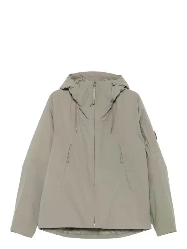 C.P. COMPANY Hooded Zip-front Jacket - 356 Khaki