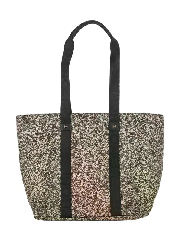 Borbonese Patterned Tote Bag - Neutrals