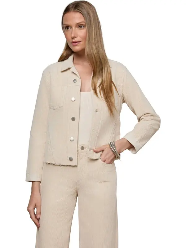 L'Agence Janelle Corduroy Jacket - French Vanilla