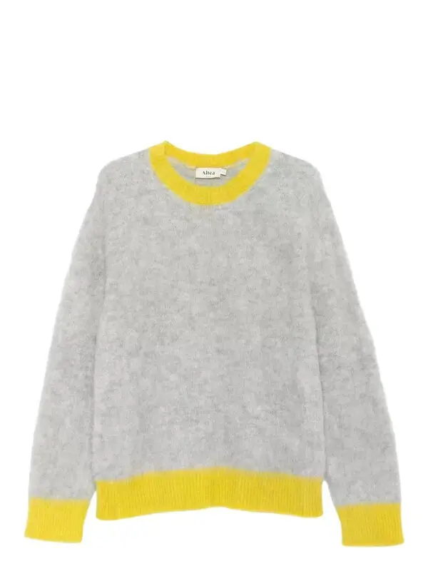 Altea Brushed-texture Sweater - Grey