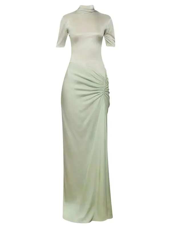 Christopher Esber Fusion Ruched Gown - Green