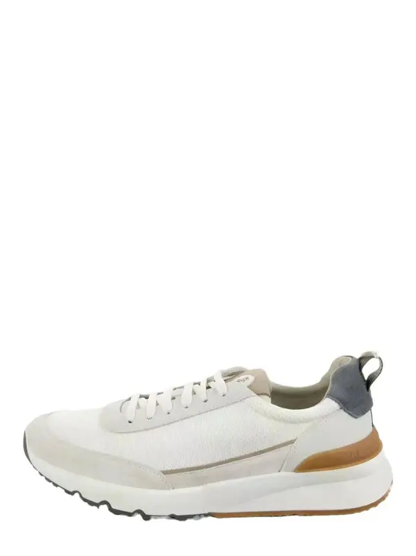 Brunello Cucinelli Mesh-panel Sneakers - White