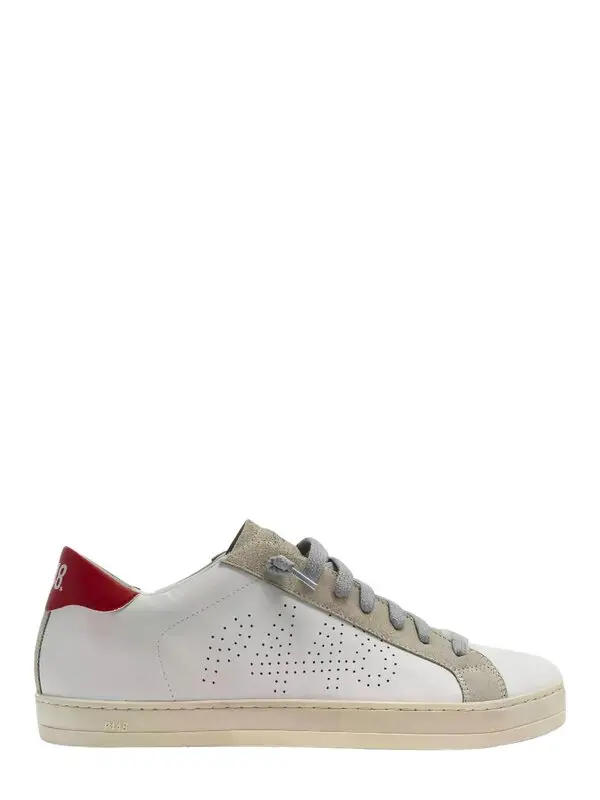 P448 John Perforated Leather Sneakers - White