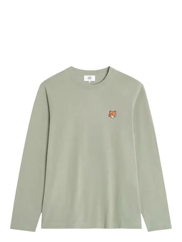 Maison Kitsuné Fox-head Long-sleeve T-shirt - Green