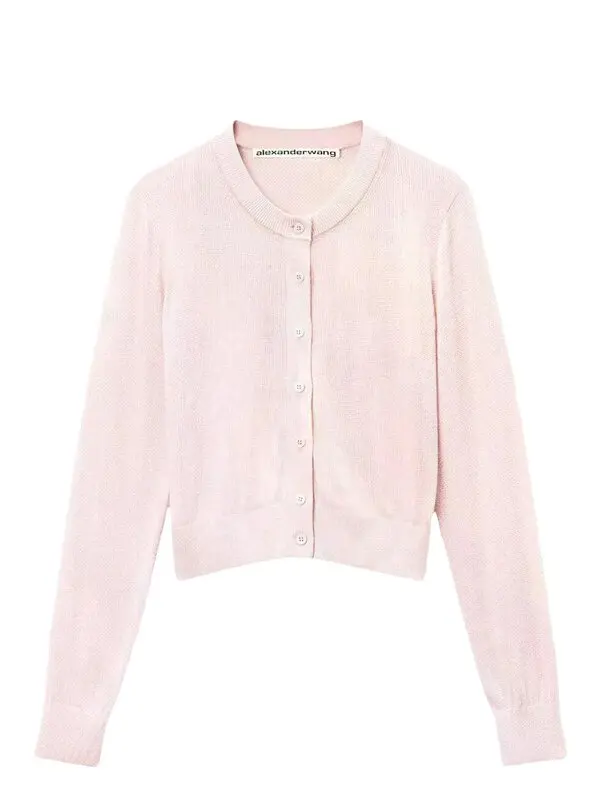 Alexander Wang Bead-embellished Cardigan - Pink