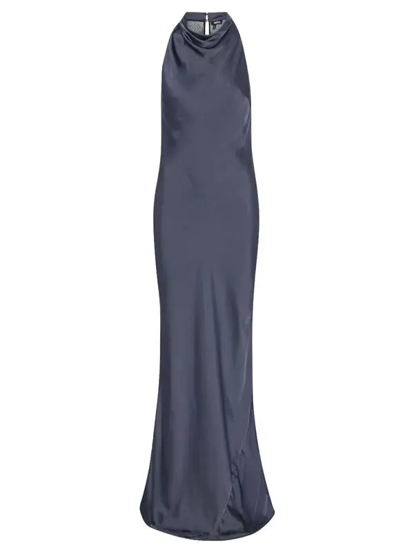 Remain Birger Christensen Lace-insert Maxi Dress - Blue