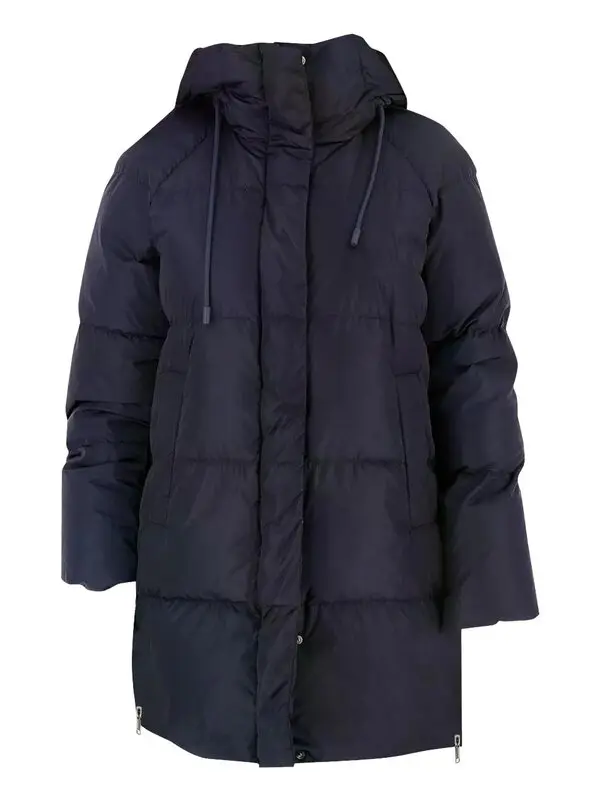 Max Mara Hooded Puffer Jacket - Blue