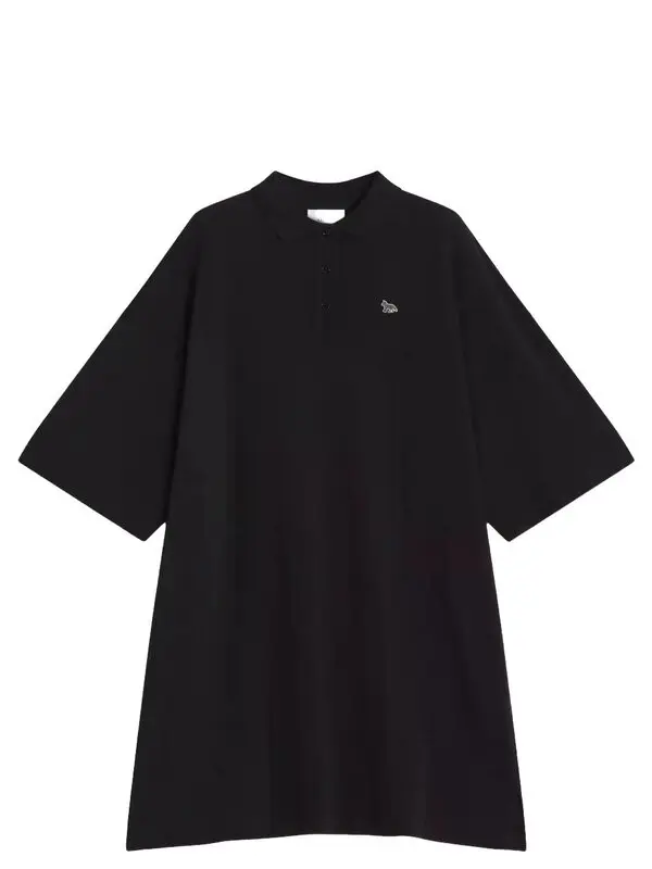 Maison Kitsuné Polo-neck Mini Dress - Black