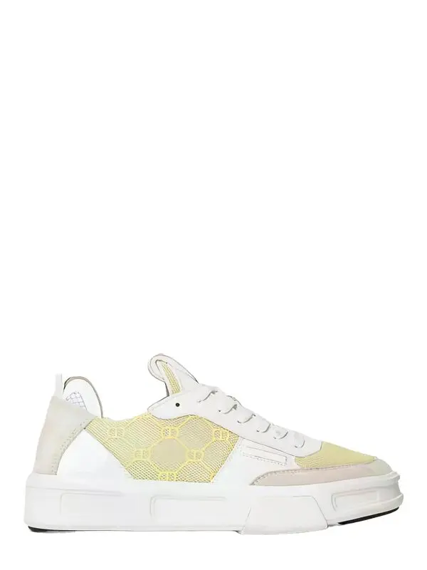 TWINSET Monogram Panel Lace-up Sneakers - White