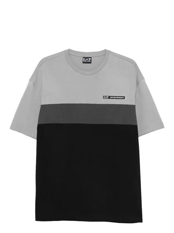 Emporio Armani Colour-block T-shirt - Grey