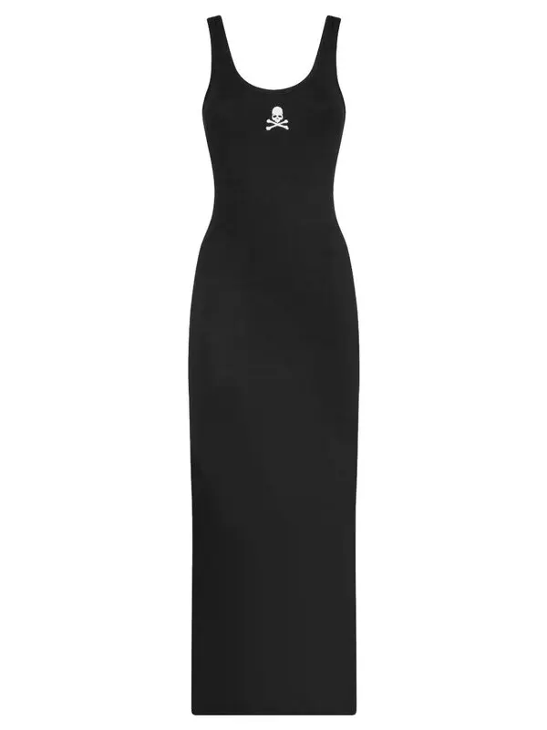 Philipp Plein Skull-motif Midi Dress - Black